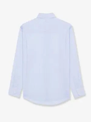 Saint Laurent Cassandre Cotton Shirt With Striped Pattern - Multicolor