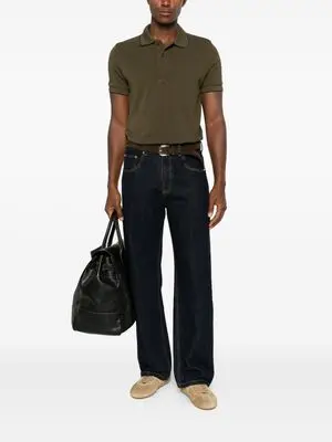 TOM FORD Piquet Cotton Polo Shirt