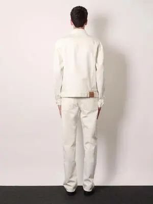Gucci Denim Trousers With Metal Horsebit Detail - White