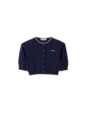 Miu Miu Cotton Mini Cardigan - Multicolor
