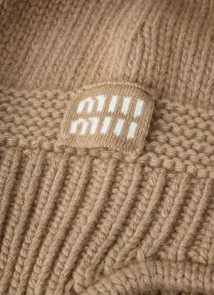 Miu Miu Cashmere Blend Beanie Hat