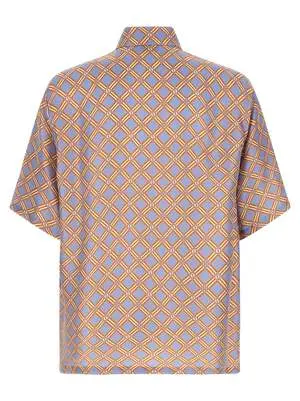 Fendi Net' Print Silk Shirt