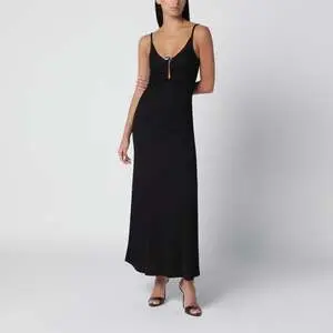 Christopher Esber Ribbed Stretch Jersey Dress - Black