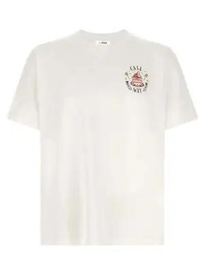 Casablanca T-shirt With 'casa Way' Print - White