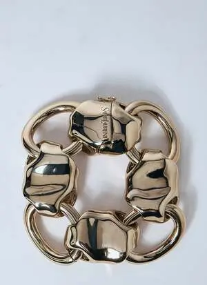 Saint Laurent Shell Chain Bracelet - Gold