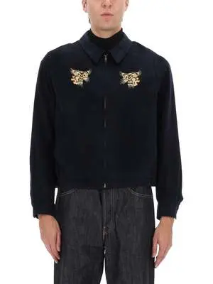 Visvim VISVIM Silk Blouson Jacket Blue