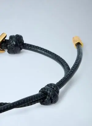 Saint Laurent Cassandre Cord Bracelet