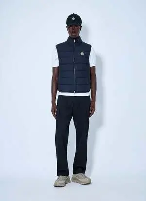 Moncler Contrin Down Gilet - Blue