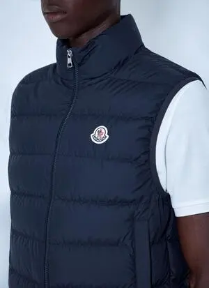 Moncler Contrin Down Gilet - Blue