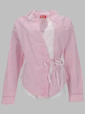 DIESEL® Camicia In Popeline Avvolgente - Pink