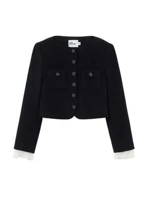 SELF-PORTRAIT Button Down Jacket - Multicolor
