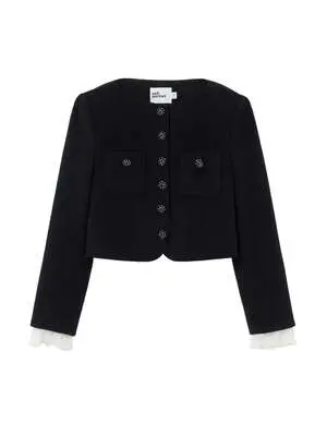 SELF-PORTRAIT Button Down Jacket - Multicolor