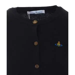 VIVIENNE WESTWOOD Bea Cropped Cardigan - Black