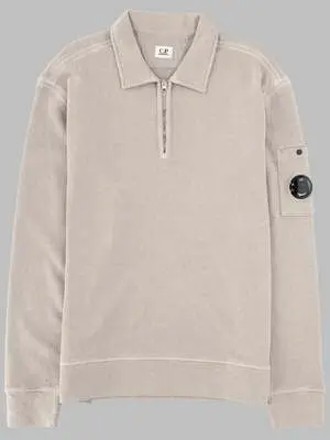 C.P. COMPANY Felpa Con Colletto Polo E Zip - Multicolor