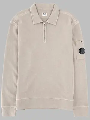 C.P. COMPANY C.P. Company Men Felpa Con Colletto Polo E Zip Multicolor