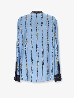 Gucci Printed Silk Twill Shirt