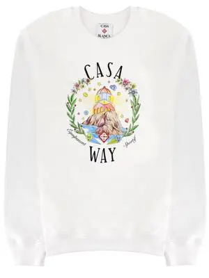 Casablanca Home Way Sweatshirt - White