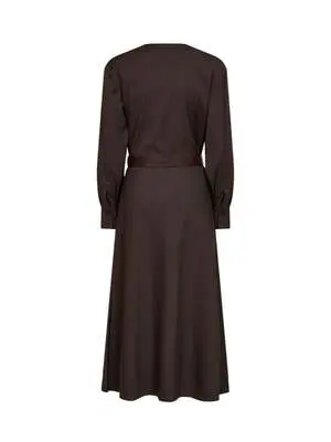Brunello Cucinelli Stretch Canvas Midi Dress