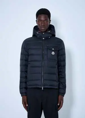 Moncler Verith Hooded Short Down Jacket - Black