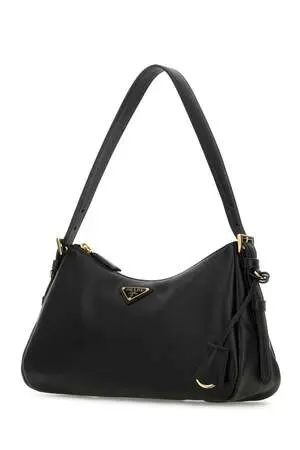 Prada Leather Shoulder Bag - Black