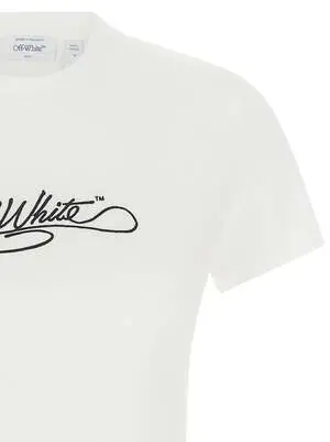 Off-White Logo Embroidery T-shirt