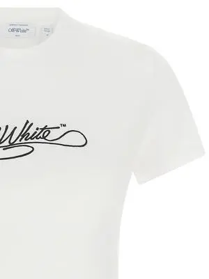 Off-White Logo Embroidery T-shirt