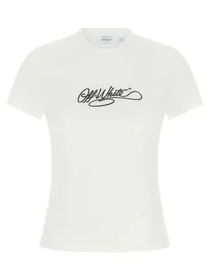 Off-White Logo Embroidery T-shirt