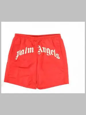 Palm Angels Costume Da Bagno Con Logo - Red