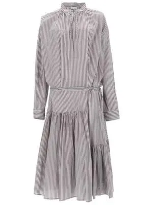 Dries Van Noten Abito Lungo Denvo - Multicolor