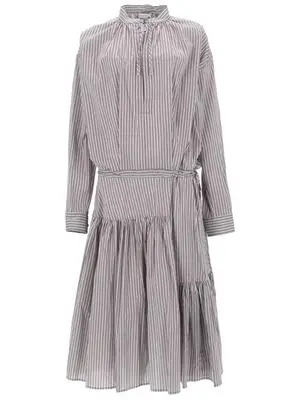 Dries Van Noten Striped Long Dress - Multicolor