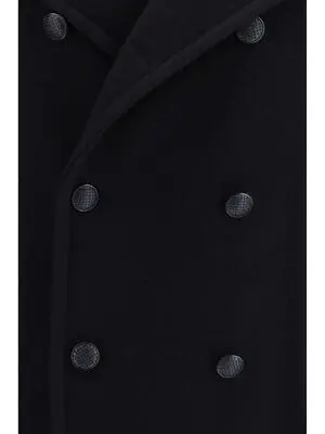 Tagliatore Wool Caban Coat - Blue