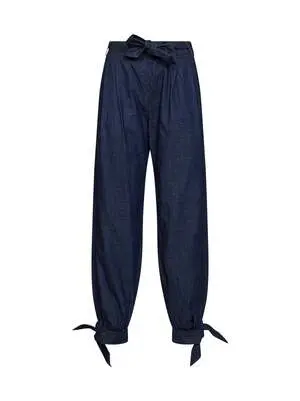 Zimmermann Ink Denim Aster Harem Trousers - Multicolor