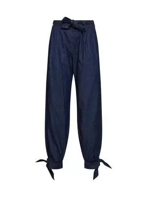 Zimmermann Ink Denim Aster Harem Trousers - Multicolor