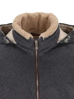 Brunello Cucinelli Wool Down Jacket - Multicolor