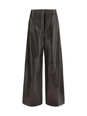 P.A.R.O.S.H P.A.R.O.S.H. Wide Leg Leather Pants