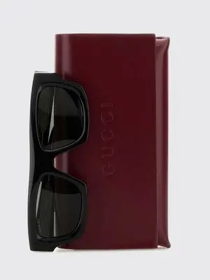 Gucci Aviator Sunglasses In Acetate With Rectangular Frame And Logo