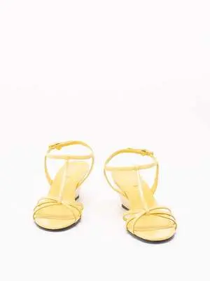 Prada Patent Leather Wedge Sandals - Multicolor