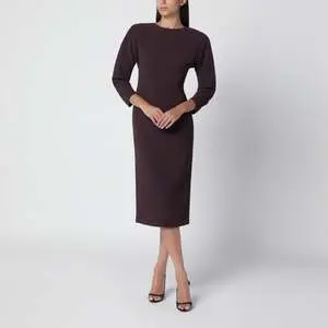 Andamane Crêpe Midi Dress - Red