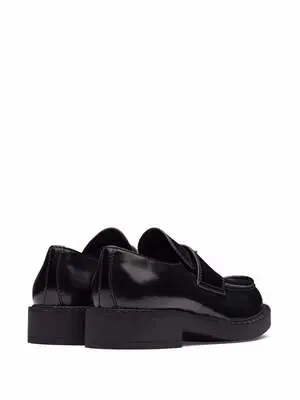 Prada Chocolate Leather Loafers