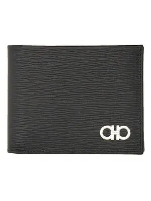 FERRAGAMO Hooks Wallet - Black