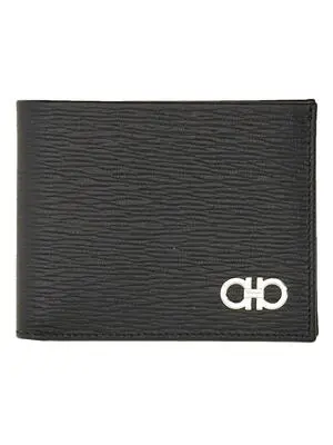 FERRAGAMO Portafoglio Gancini - Black