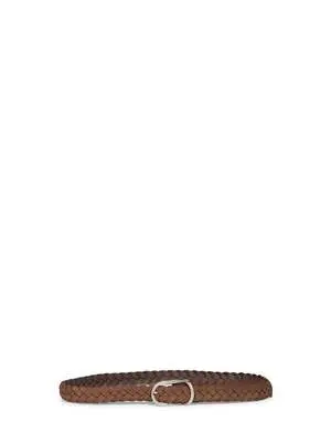 Brunello Cucinelli Woven Leather Belt - Multicolor