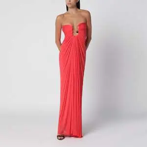 Christopher Esber Coral Long Jersey Dress - Orange