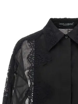 Dolce & Gabbana Cashmere Organza Shirt