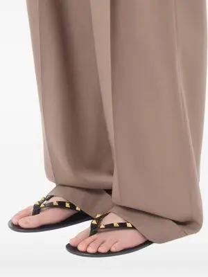 Valentino Garavani Rockstud Leather Thong Sandals