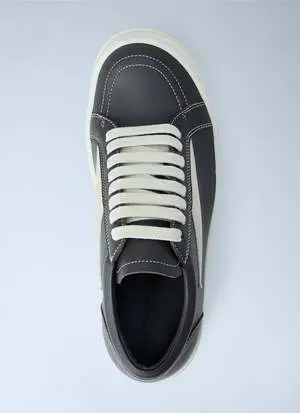 Rick Owens Leather Low-top Sneakers - Gray
