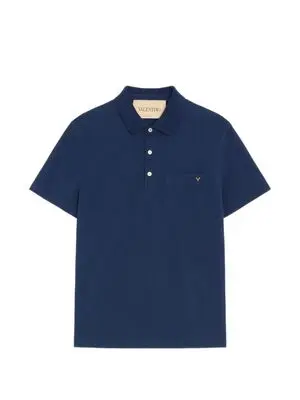 Valentino Garavani Vgold Cotton Polo Shirt - Multicolor