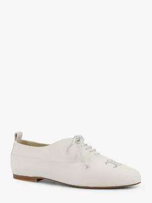 Celine Triomphe Richelieu Leather Lace-up Shoe - Multicolor