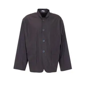 Thom Browne Light Memory Tech Packable Sportcoat With Logo - Gray