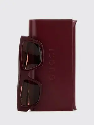 Gucci Aviator Sunglasses In Acetate With Rectangular Frame And Logo